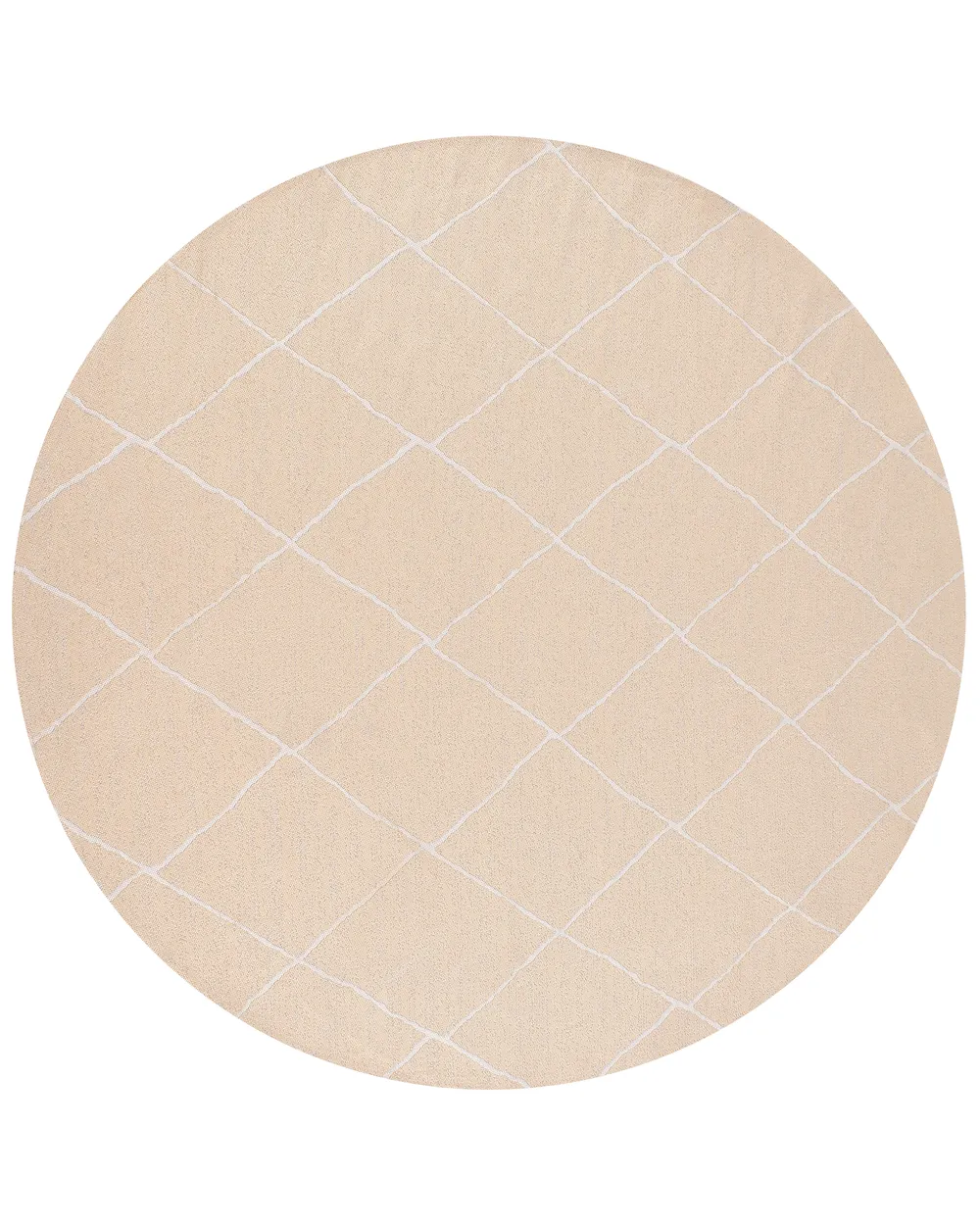 Alfombra de exterior GWALIOR Beige ø 160 cm | Beliani.es