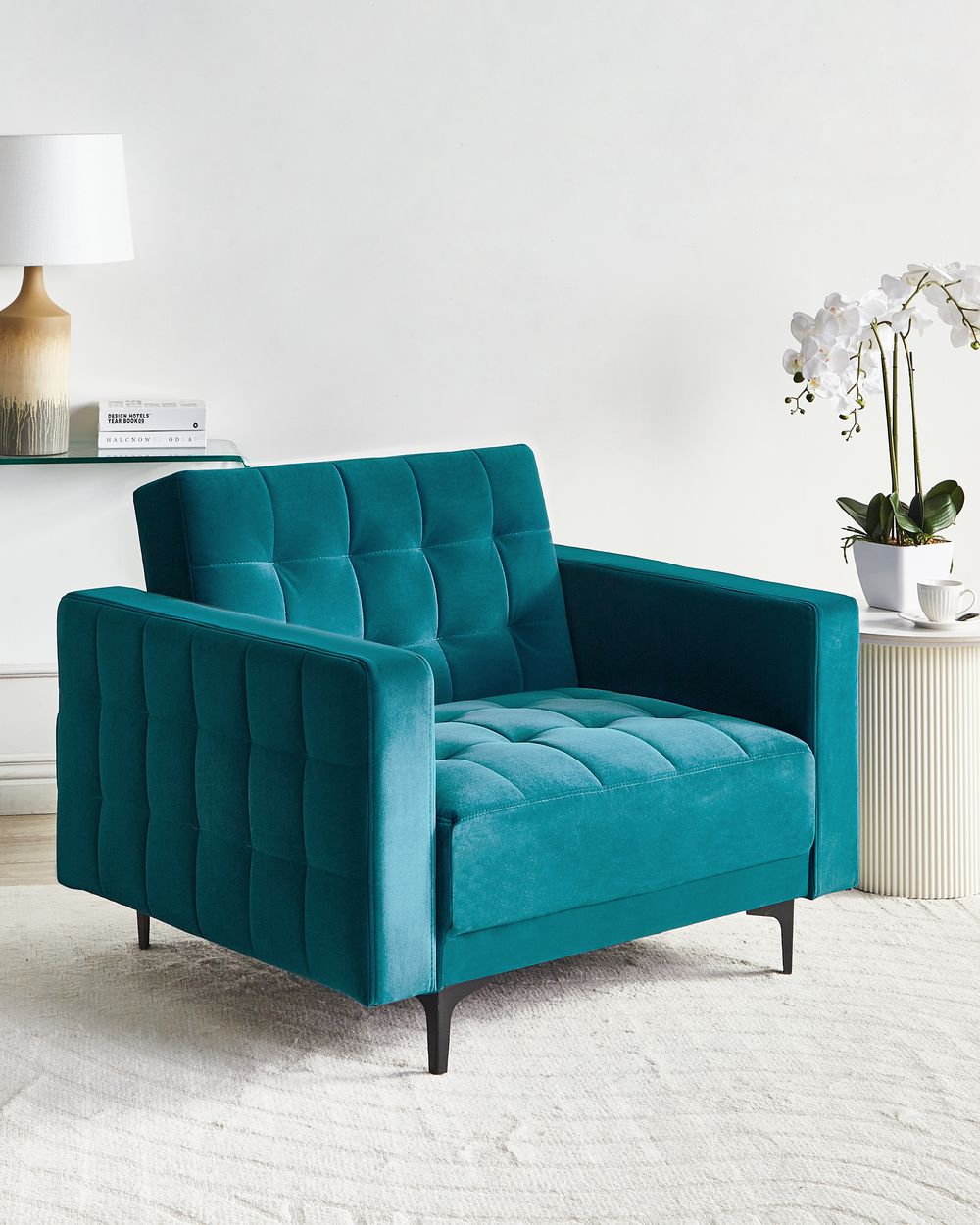 Ušák ABSON Tkanina Šedá | Beliani.cz