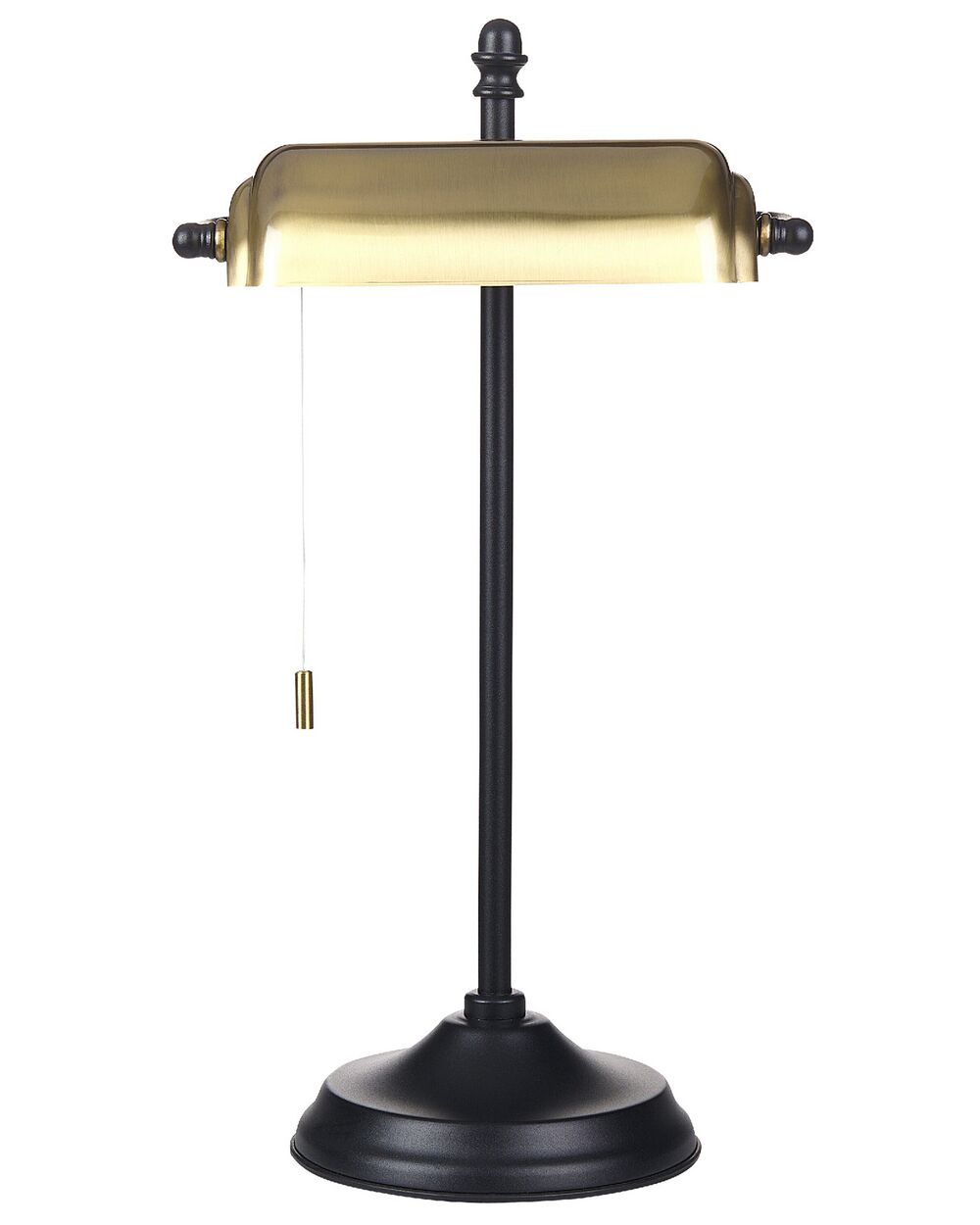 Desk Lamp MARAVAL Metal Black Gold Beliani