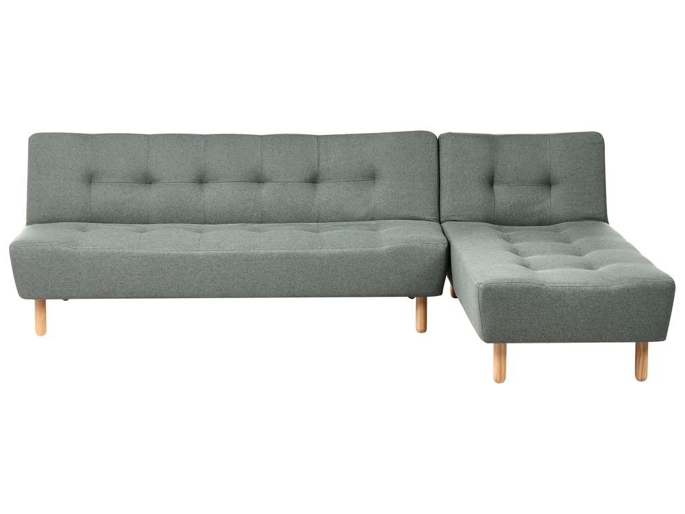 Canapé modulable en forme de U 5 places UNSTAD Tissu Beige clair ...