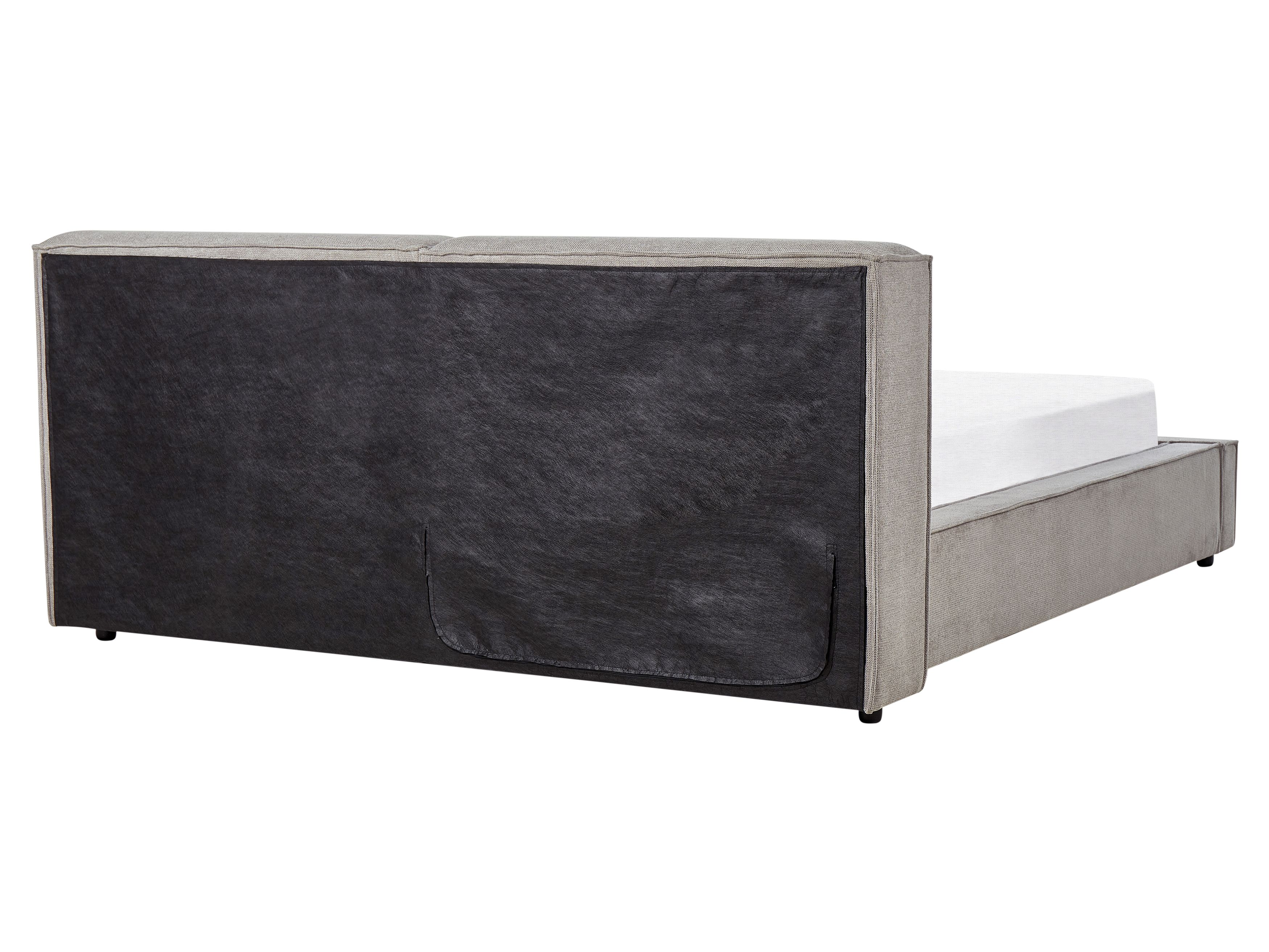 Dubbelsäng 160 x 200 cm tyg grå LINARDS | Beliani.se