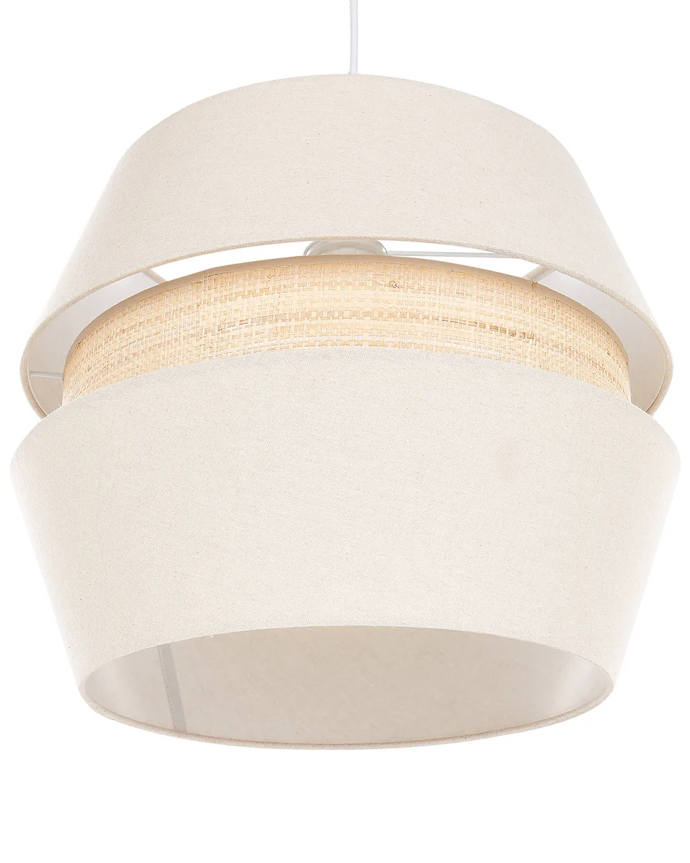 Pendant Lamp BATALI Rattan Beige | Beliani.co.uk