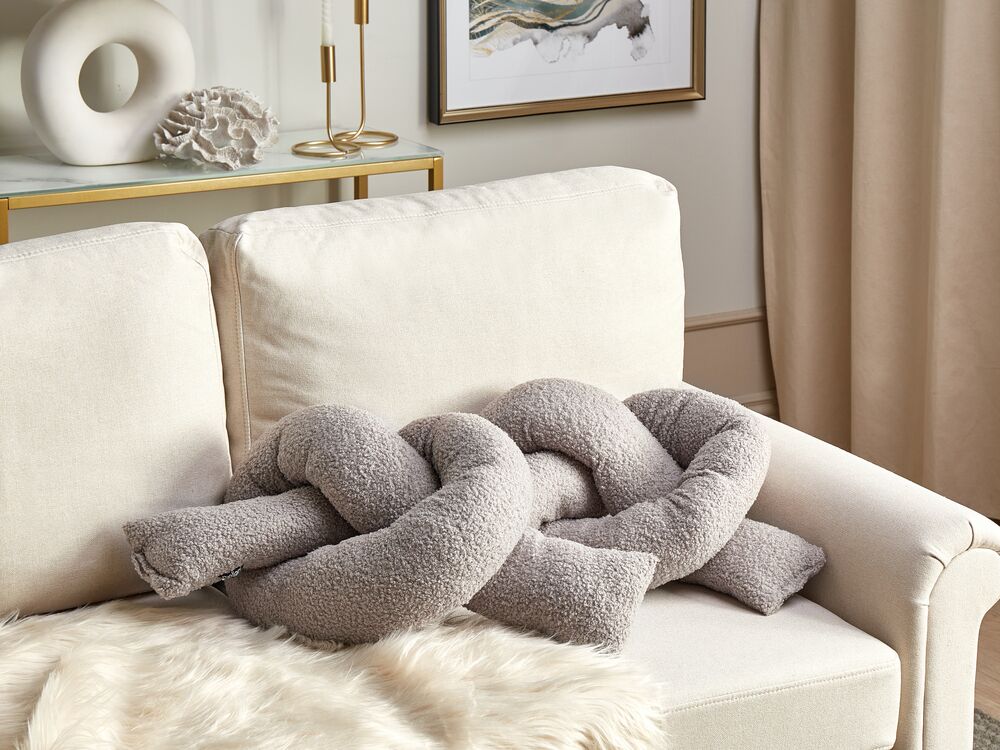 Sofa 3-Sitzer FLORO Chenillegewebe Cremeweiß | Beliani.at