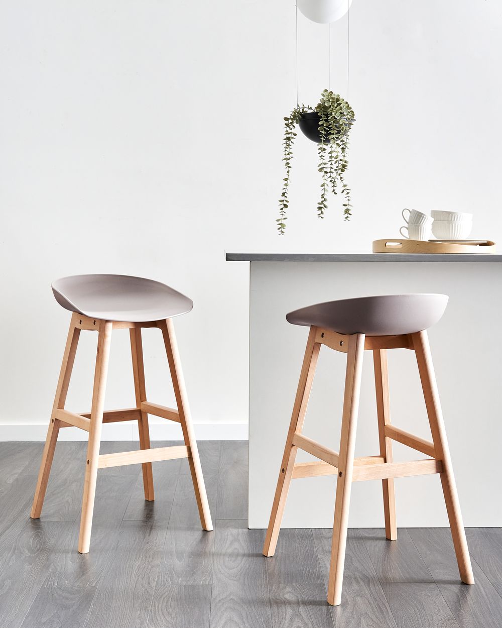 Set med 4 barstolar MORA Svart | Beliani.se