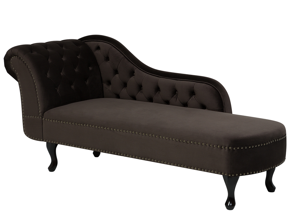 Brown chaise lounge sofa store