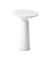 Wireless LED Table Lamp LEVIRA with Dimmer Metal White | Beliani.it