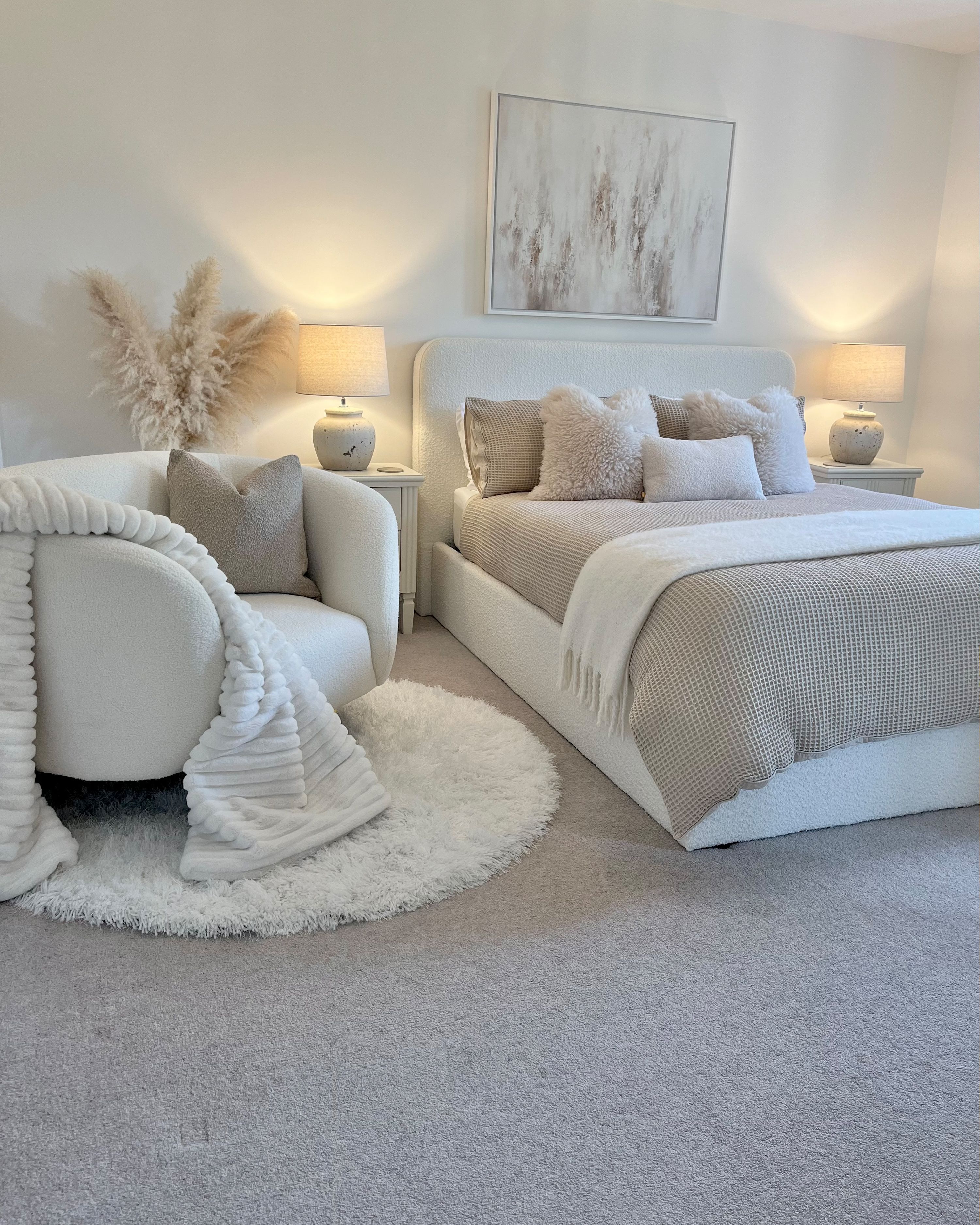 Armchair White LOEN | Beliani.co.uk