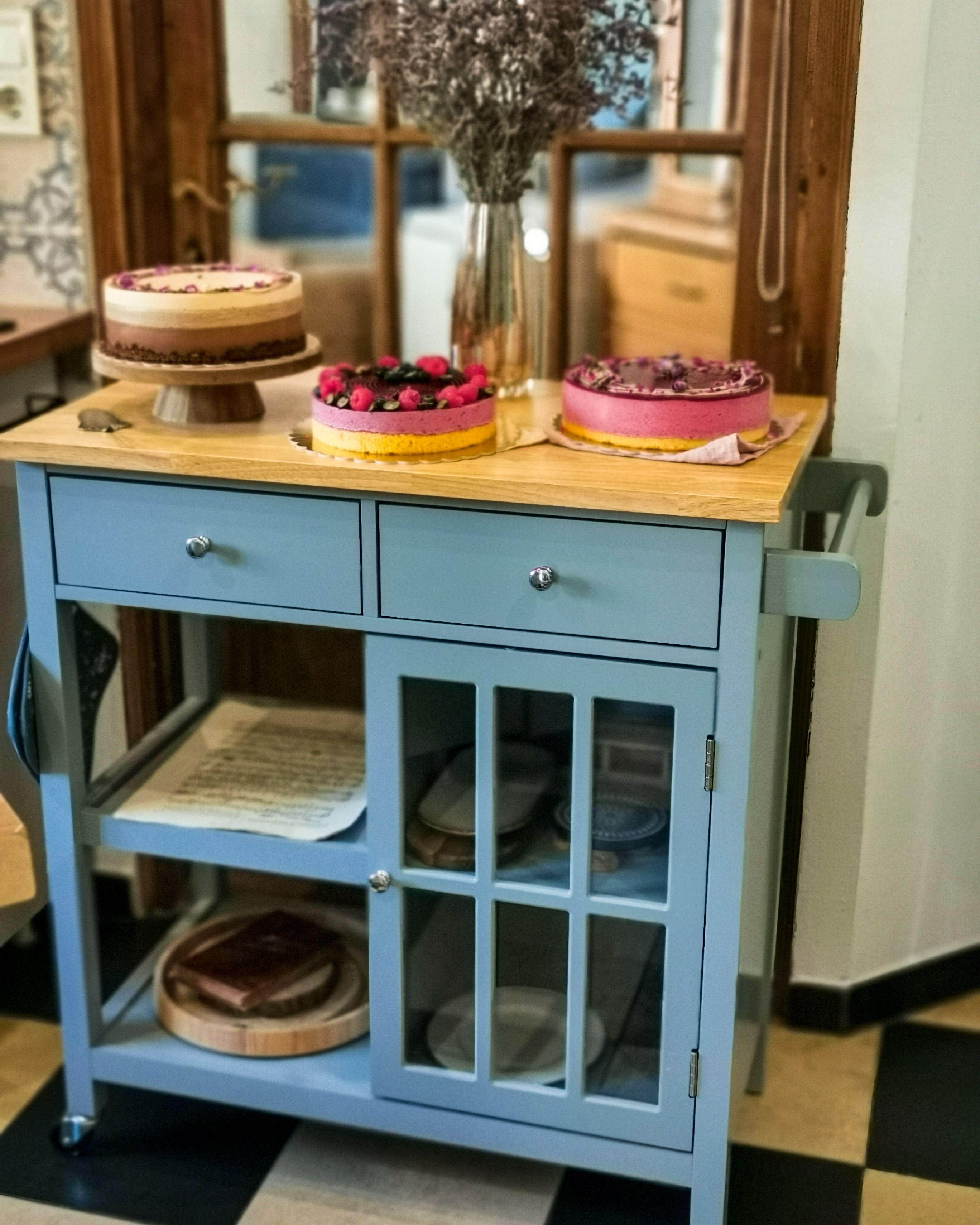 Kitchen Trolley GENOA Grey | Beliani.co.uk