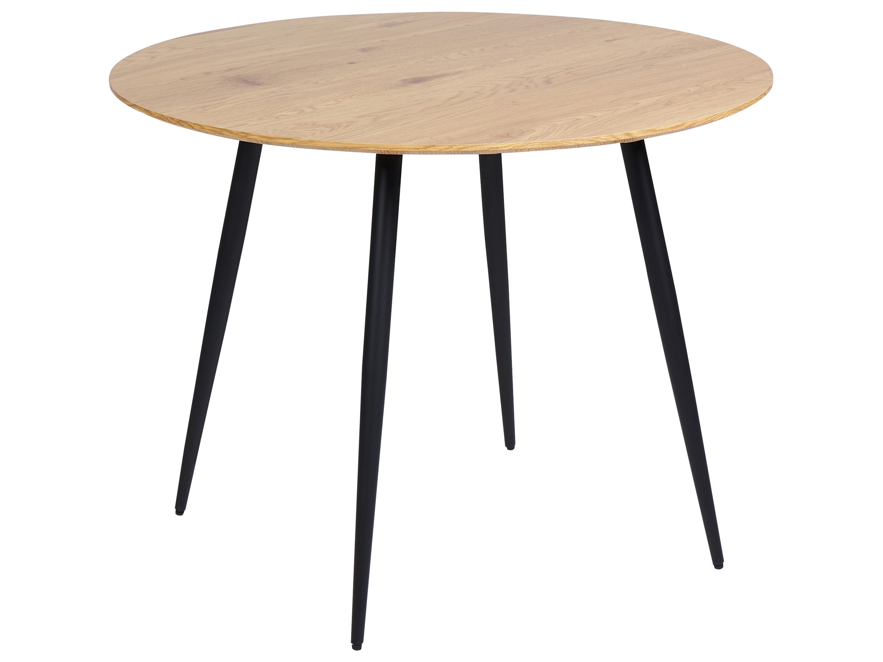 Round Dining Table ⌀ 100 cm Light Wood BJORKA | Beliani.co.uk