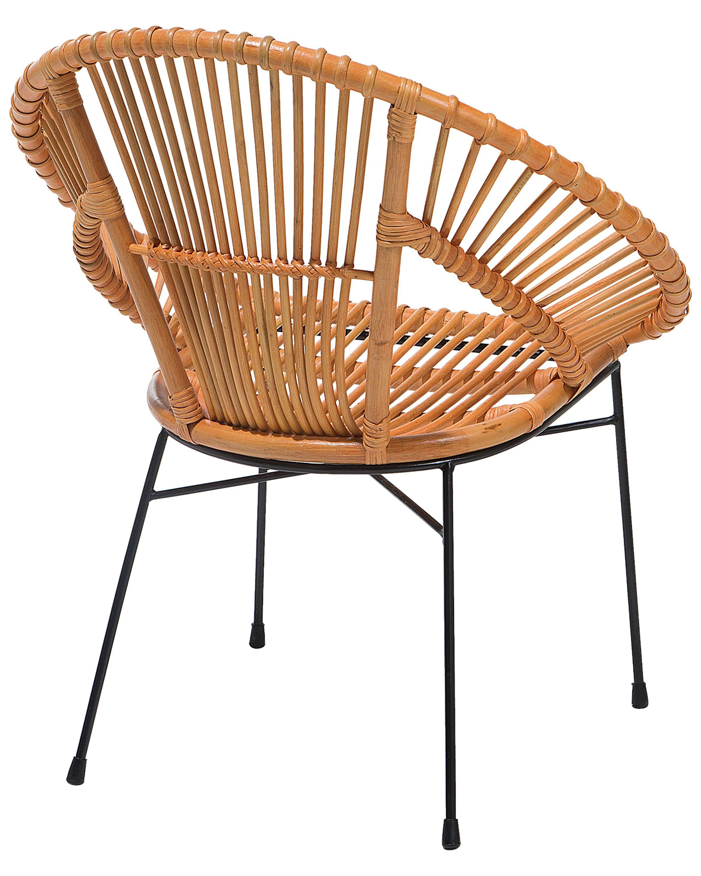 Dining Chair SARITA Rattan Natural | Beliani.co.uk