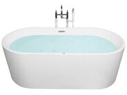 Vapaasti seisova poreamme LED-valolla HAVANA 170 x 80 cm Valkoinen ...