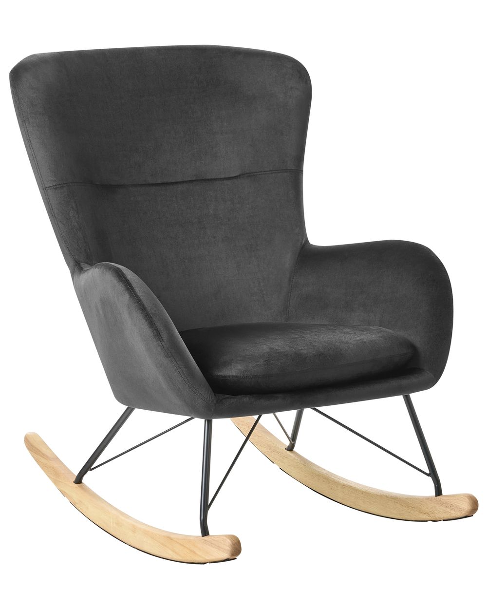 Rocking Chair ANASET Boucle Dark Green | Beliani.co.uk