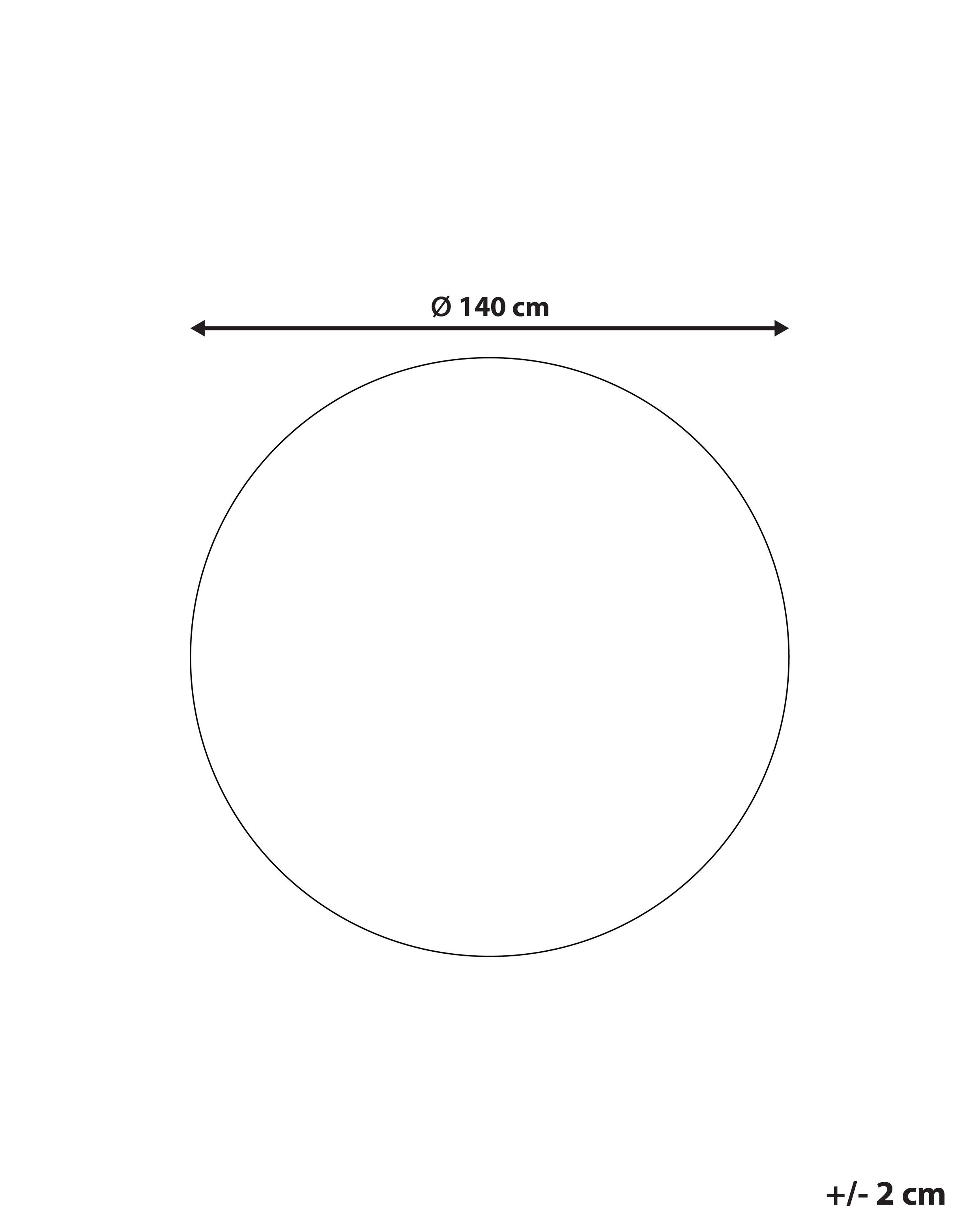 Pyöreä matto puuvilla vaaleanpunainen ⌀ 140 cm KHARAT | Beliani.fi