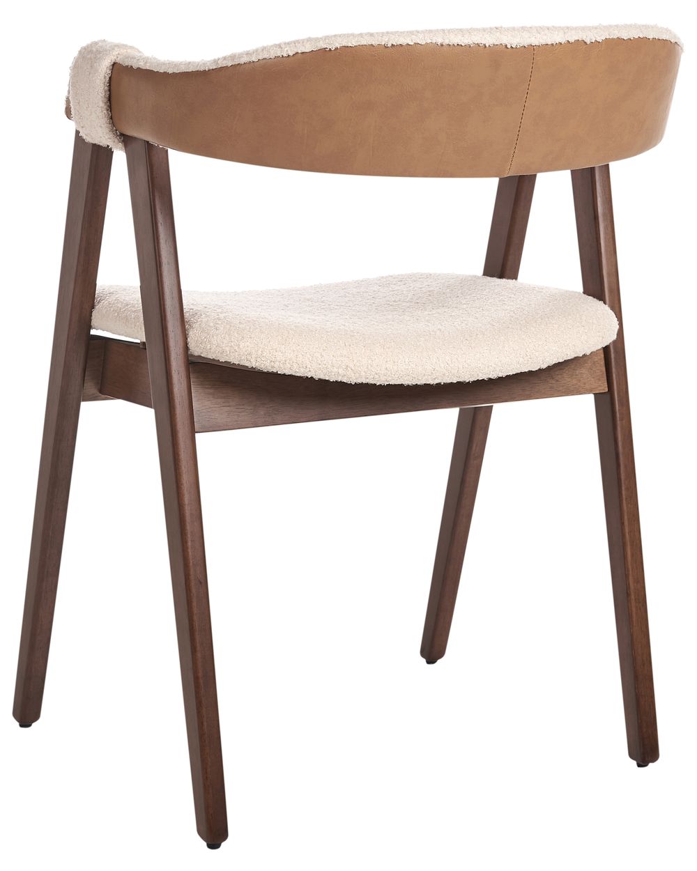Set of 2 Dining Chairs DAY Boucle Dark Wood Beliani