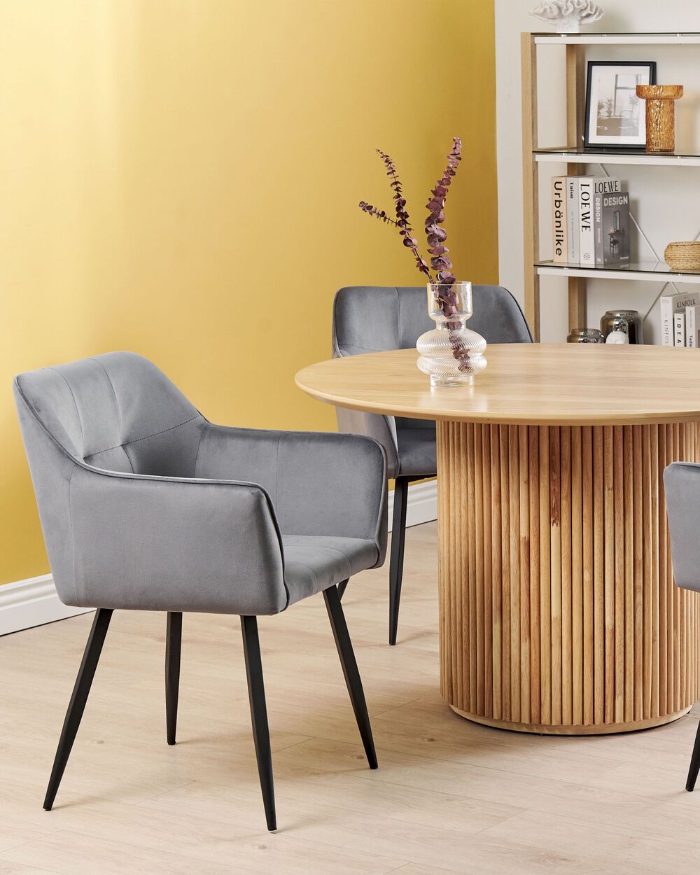 Dining Table SHERIDAN Natural Ash Wood 180 cm 100 cm | Beliani.at