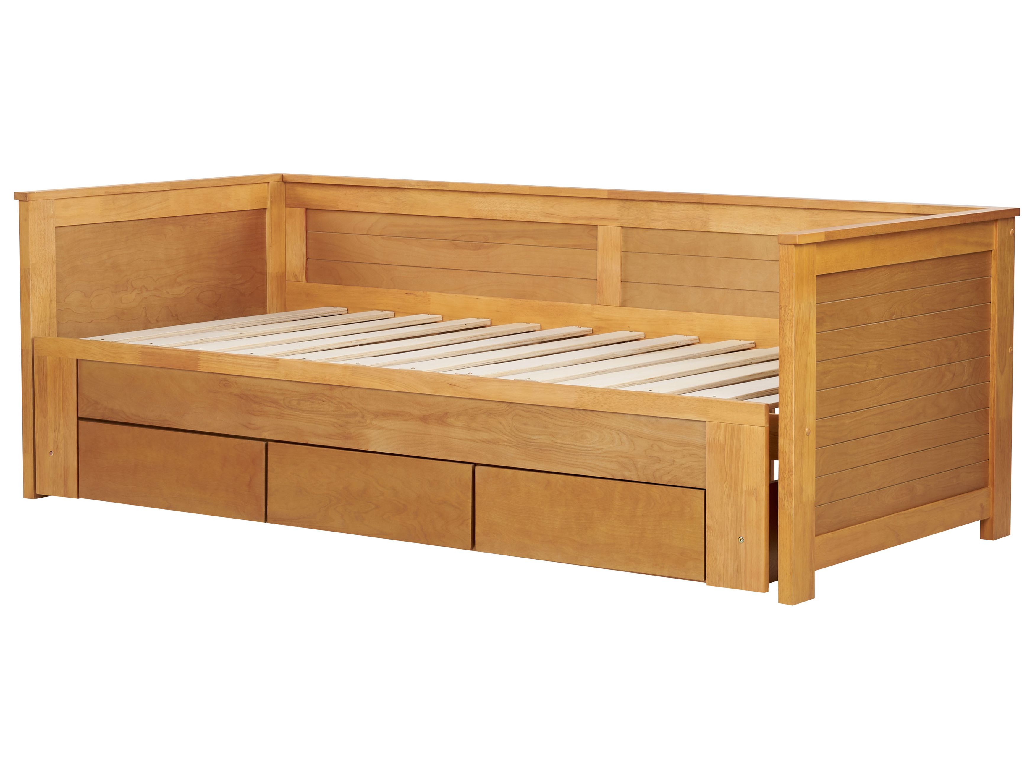 Wooden EU Single to Super King Size Daybed with Storage Light CAHORS ...