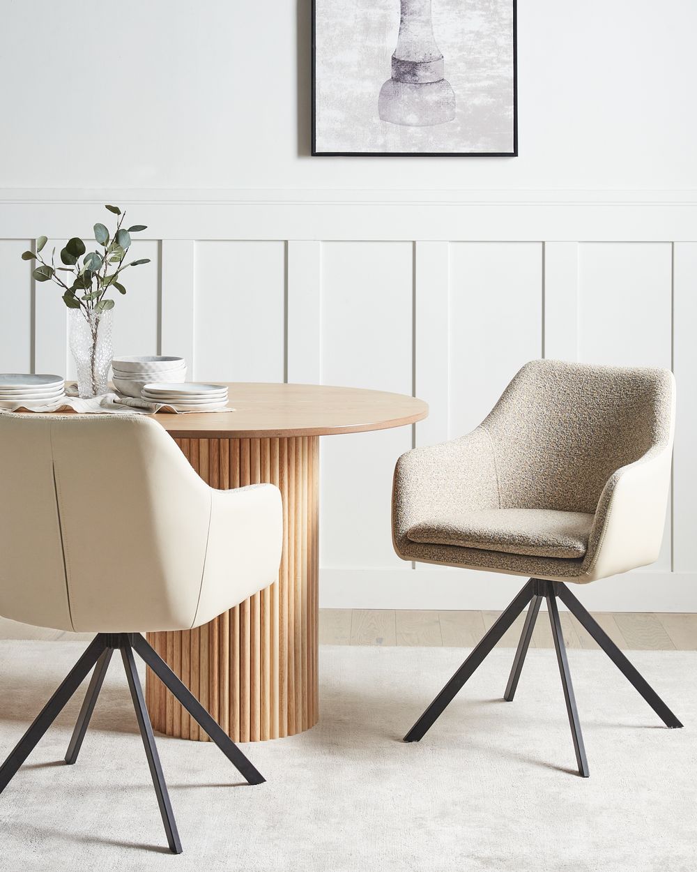 Set of 2 Dining Chairs CANTON II Beige | Beliani.co.uk