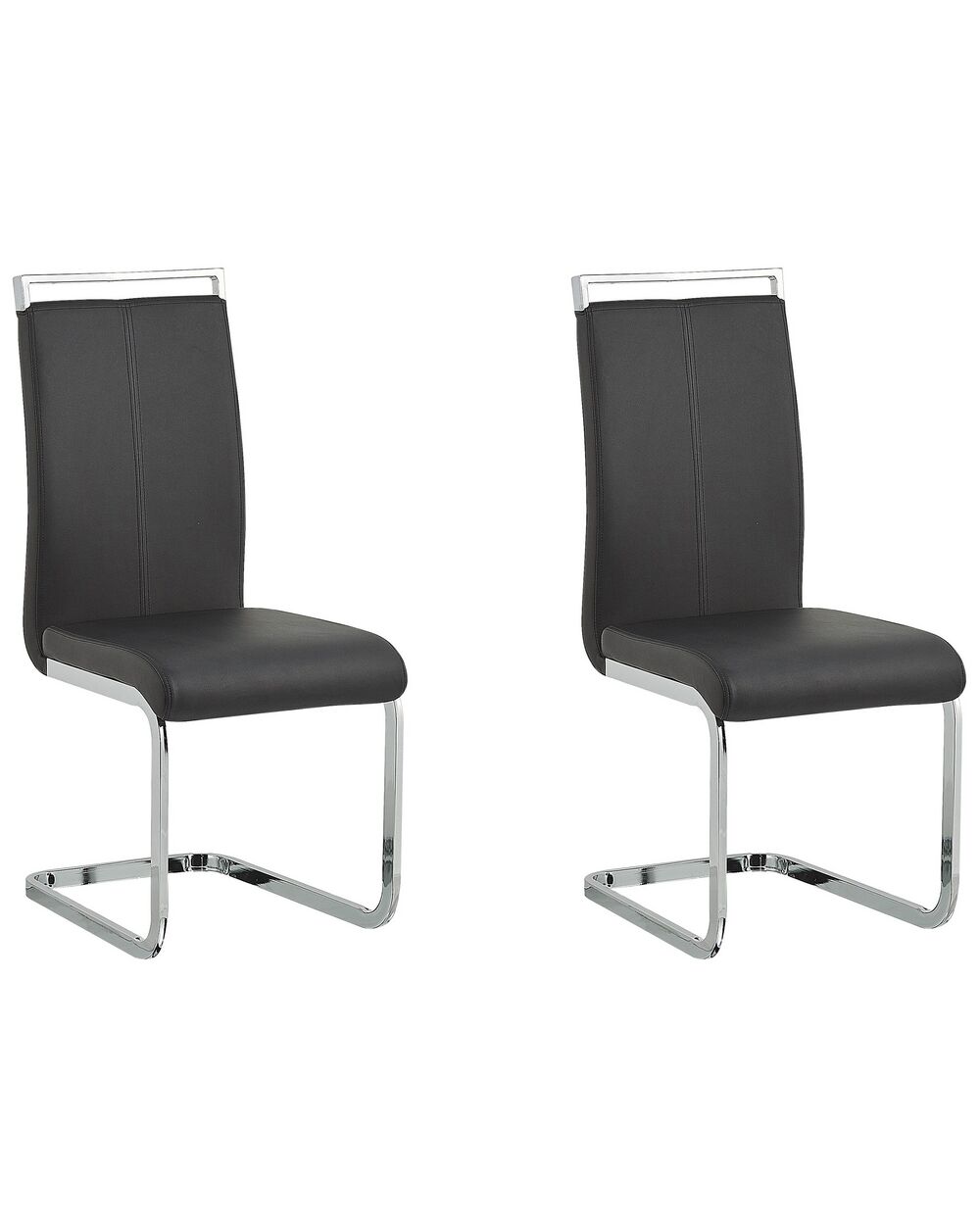 Set of 2 Dining Chairs ADA Light Grey | Beliani.co.uk