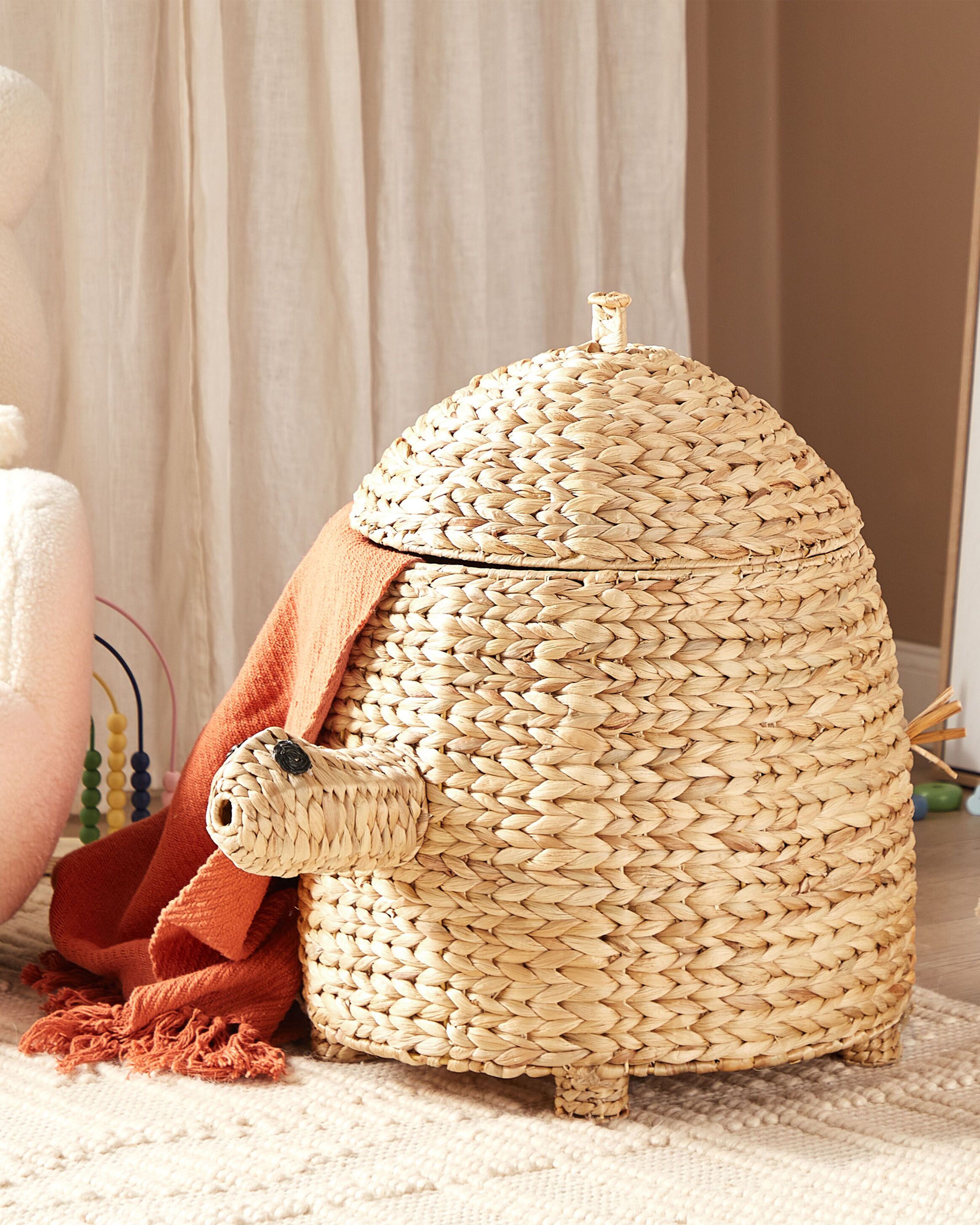 Kids Basket Turtle MONTAGU Wicker Natural | Beliani.co.uk