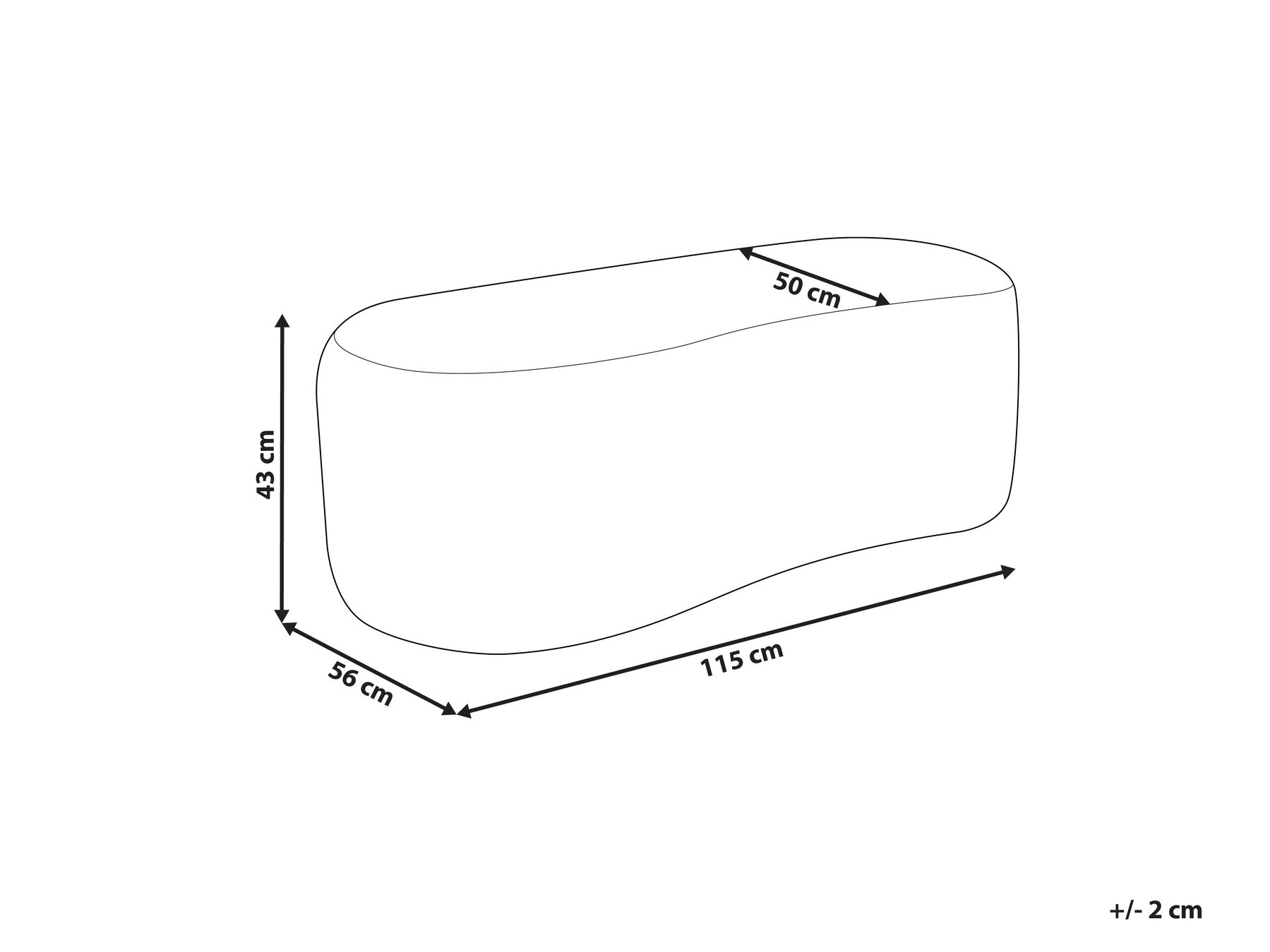 Puf BAYARD Boucle Zielony | Beliani.pl