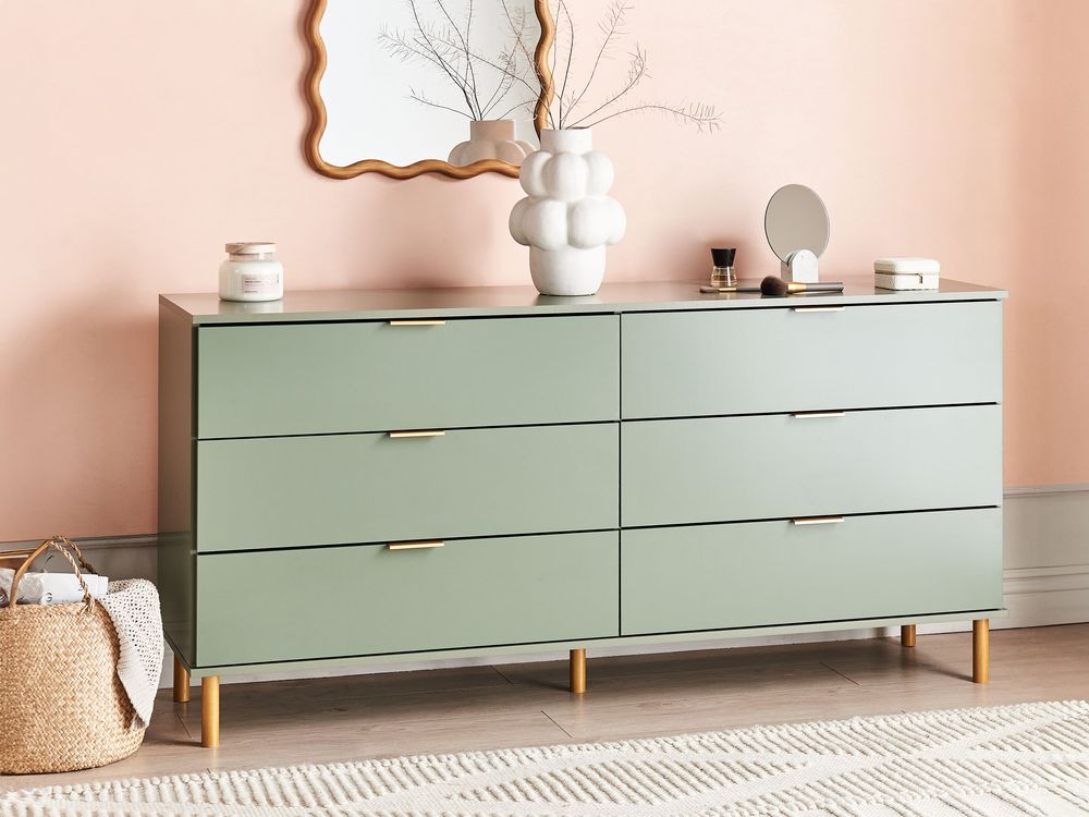 Ladekast 6 lades WALPOLE Wit | Beliani.nl