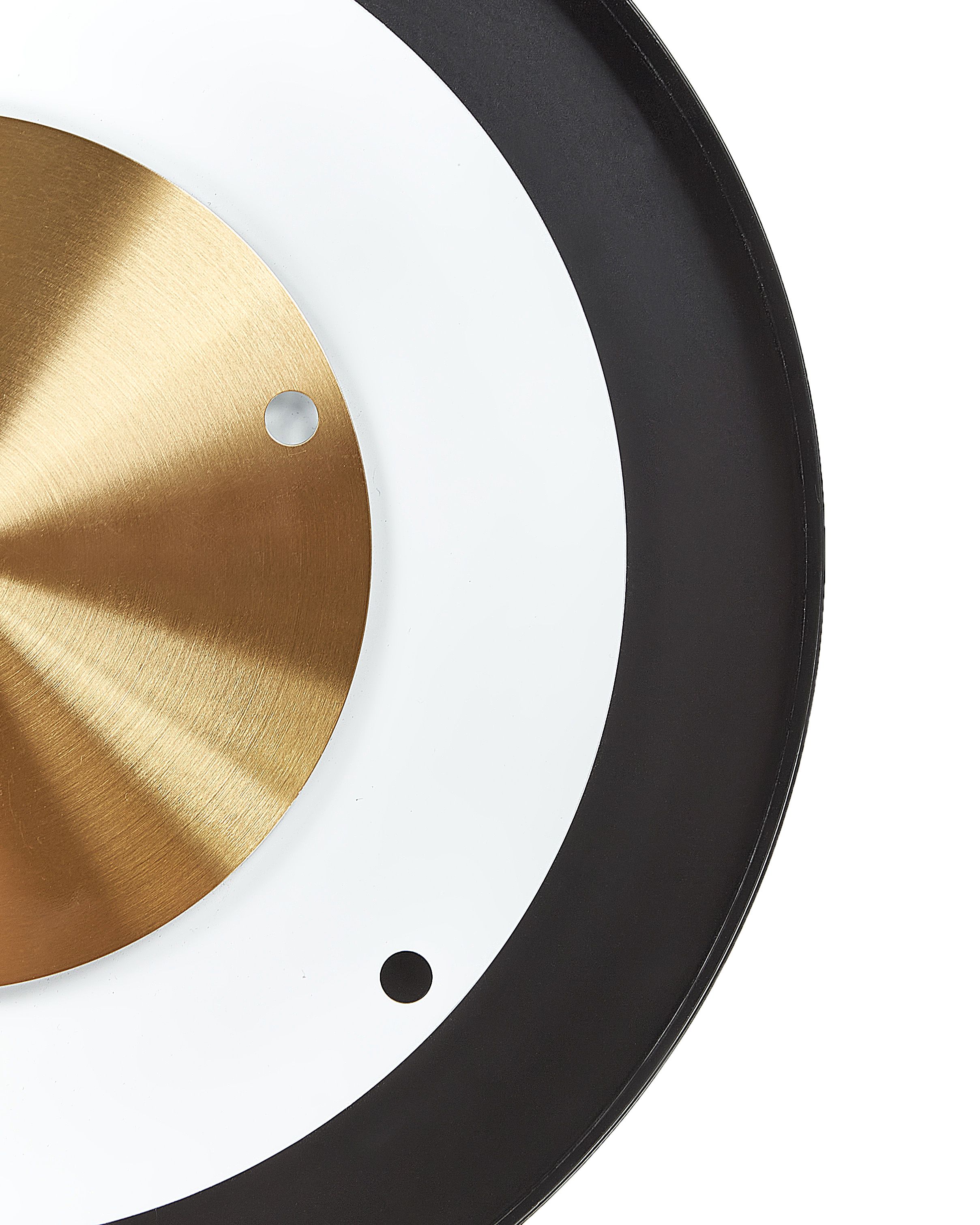 Wall Clock CLUSES 30 cm Metal Black | Beliani.co.uk