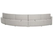 Soffa rundad 6-sits linne grå BOLEN | Beliani.se