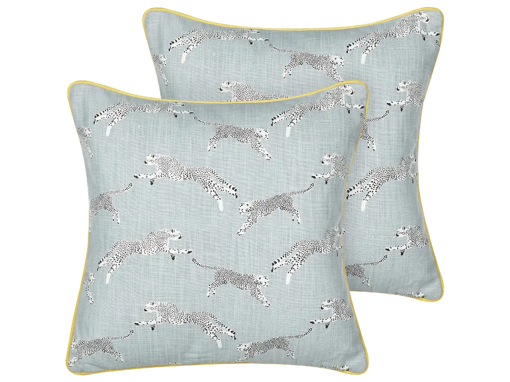 light grey patterned cushions