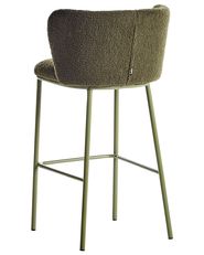 Zestaw 2 krzeseł barowych MINA II Zielony | Beliani.pl