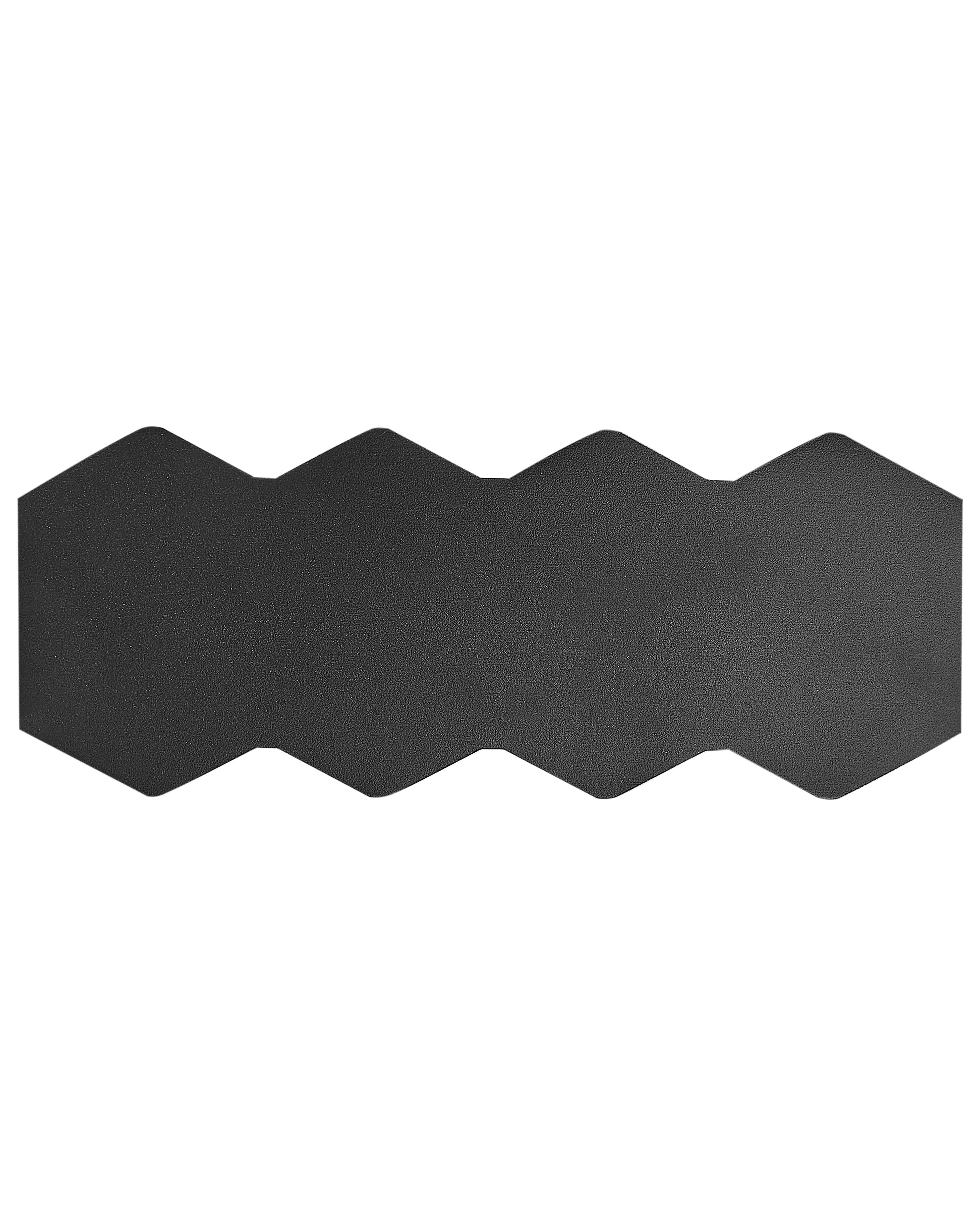 Set of 2 Outdoor LED Wall Lights WELDON Black | Beliani.co.uk