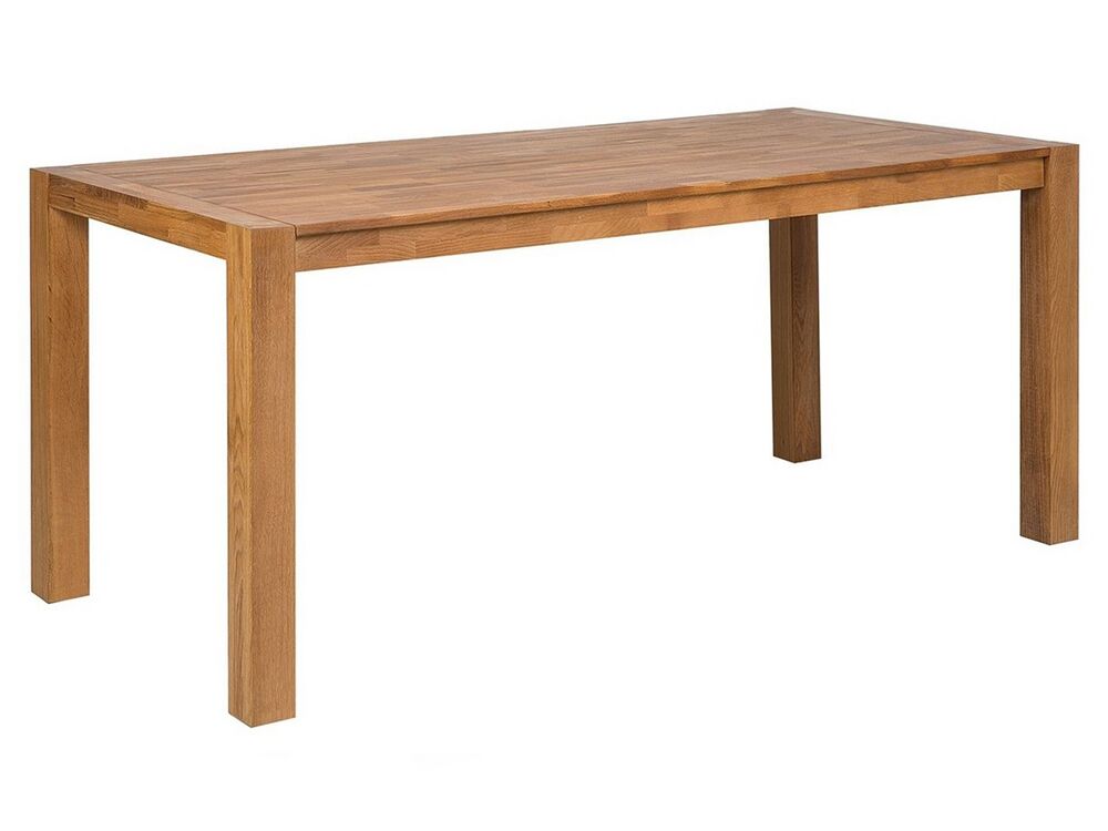 Oak Dining Table 150 x 85 cm Light Wood NATURA Beliani