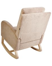 Rocking Chair ALSTA Boucle Beige | Beliani.co.uk