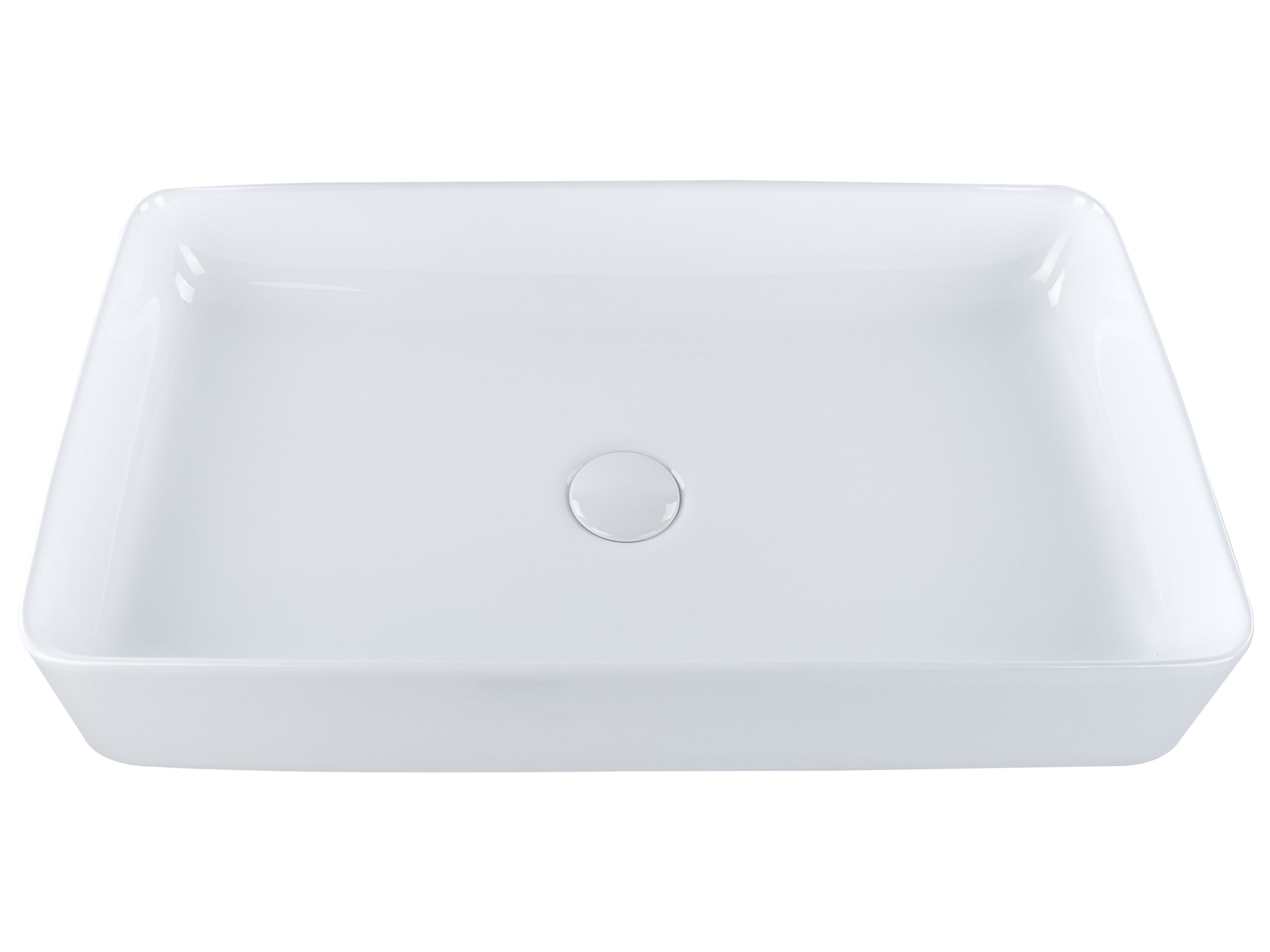 Countertop Basin 610 x 350 mm White ULUA | Beliani.co.uk