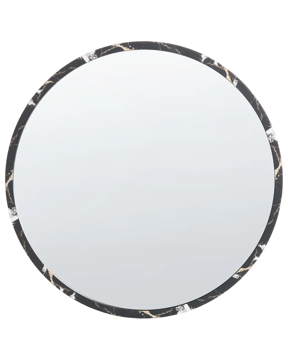 Wall Mirror MARTEL 69 cm 69 cm Black | Beliani.co.uk