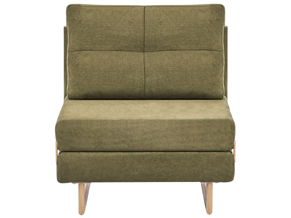 Sofa Bed 3 Seater BENNAS Fabric Blue | Beliani.co.uk