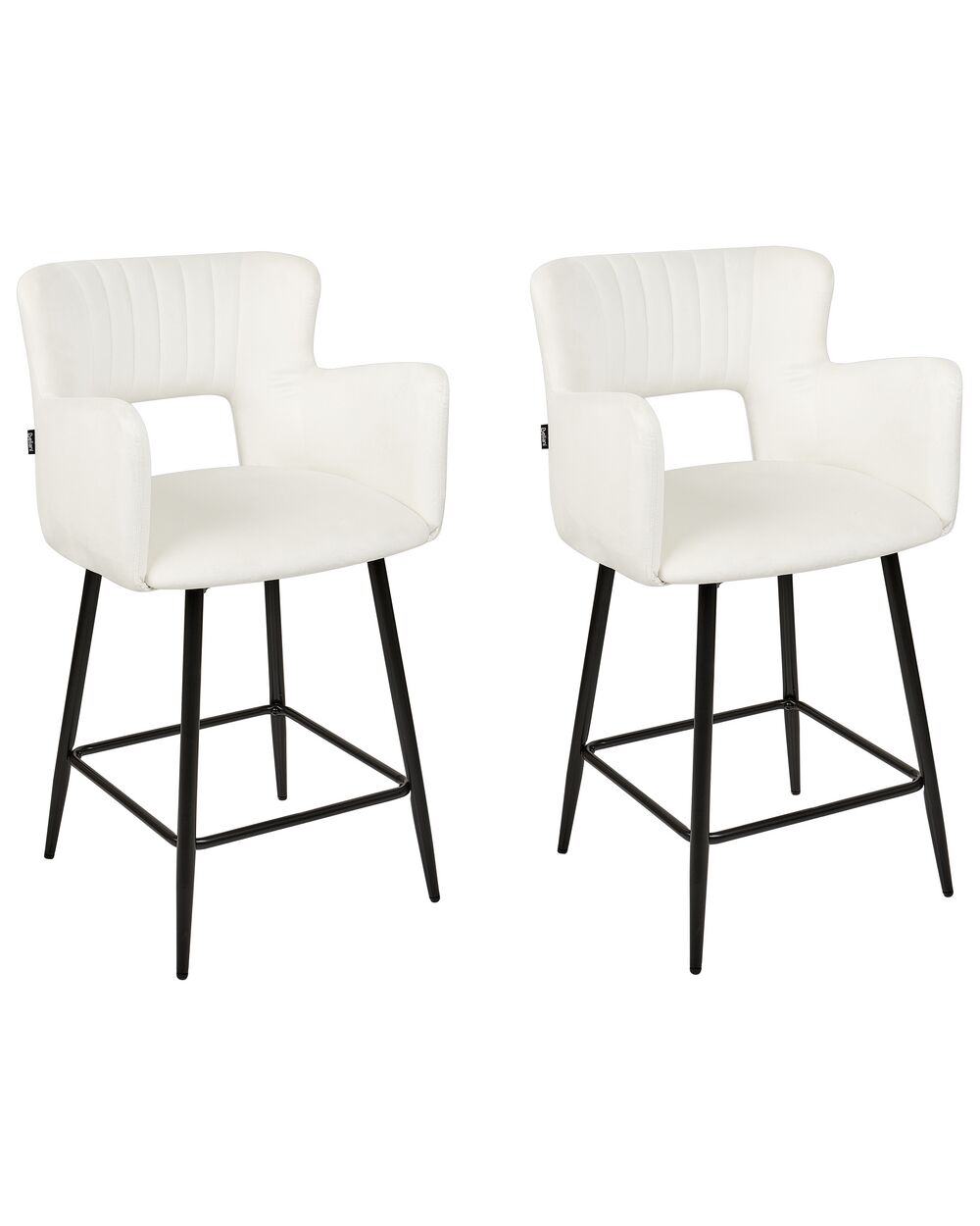 White velvet counter stools store