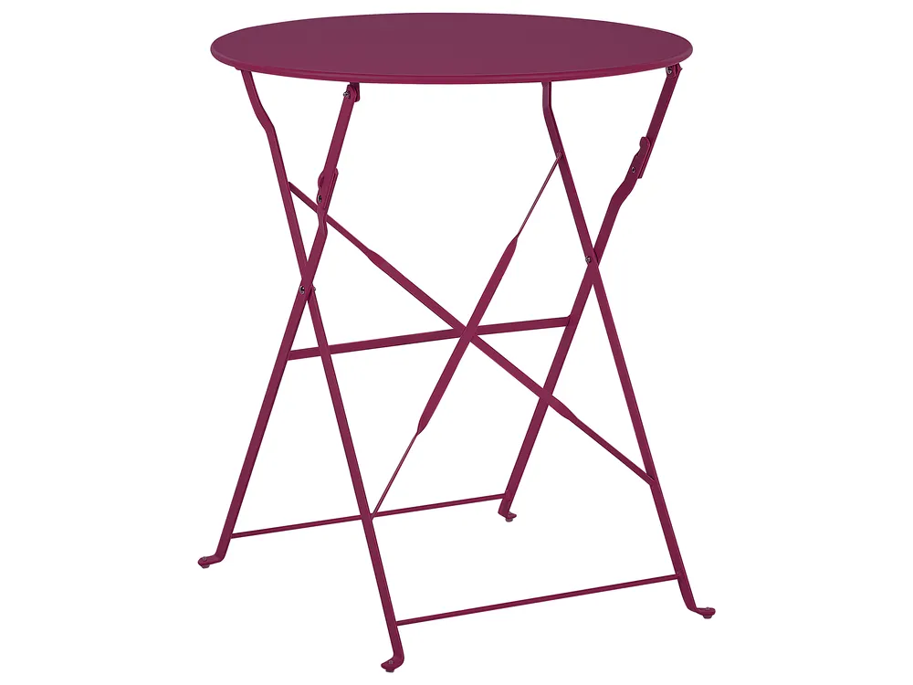 maroon bistro set