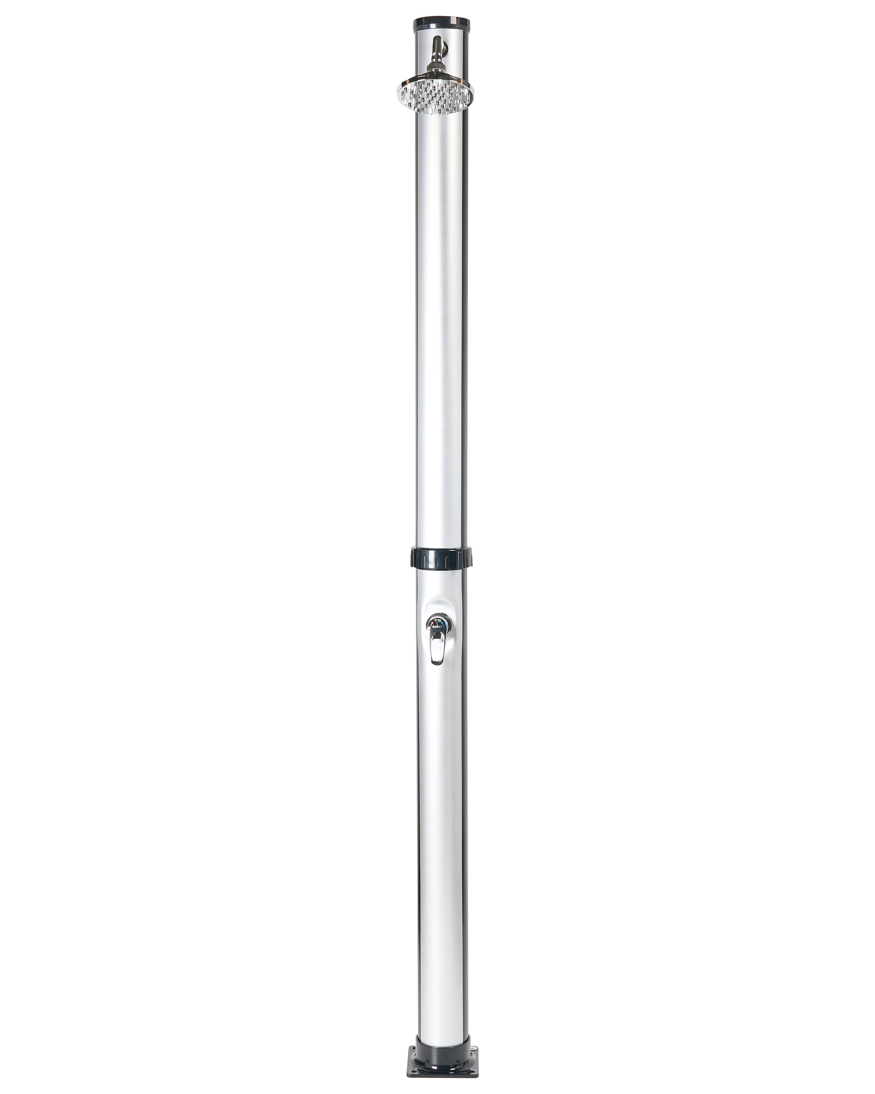 Freestanding Outdoor Solar Shower ELQUI Silver | Beliani.co.uk