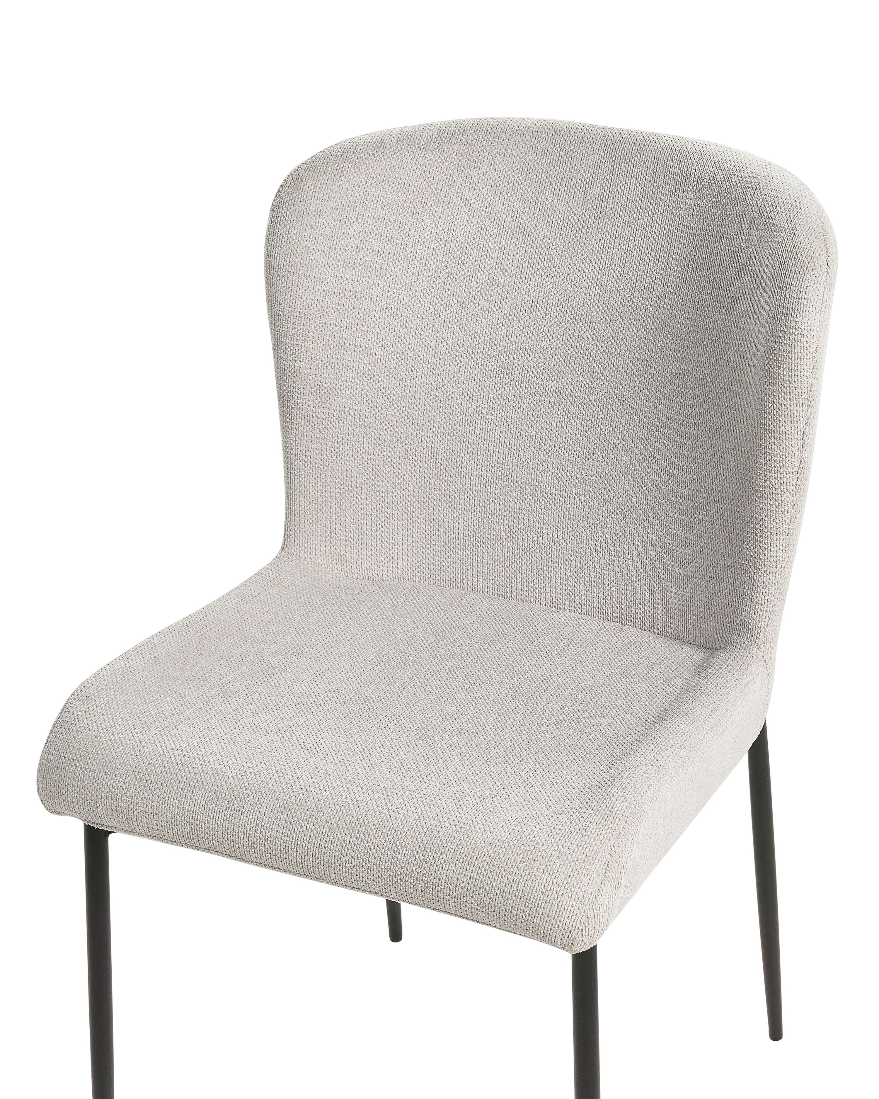 Set of 2 Dining Chairs ADA Light Grey | Beliani.co.uk