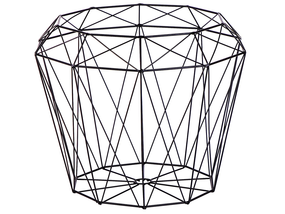 Wire Frame Side Table Black ELIDA Beliani