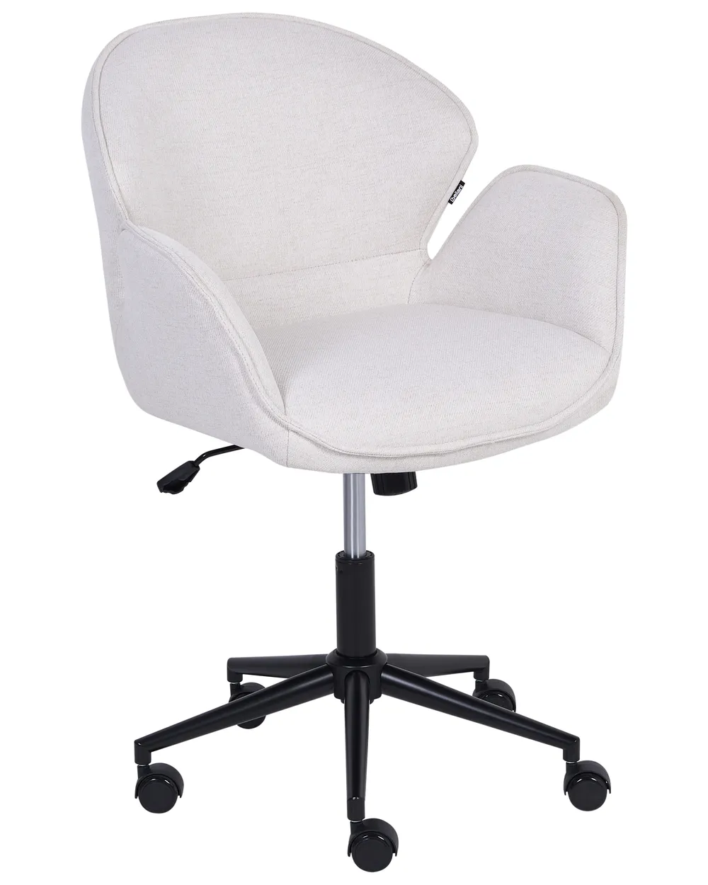 Desk Chair BELMAR Fabric Off-White | Beliani.co.uk