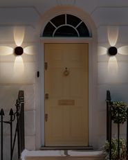 Set of 2 Outdoor LED Wall Lights MAURICE Black | Beliani.co.uk