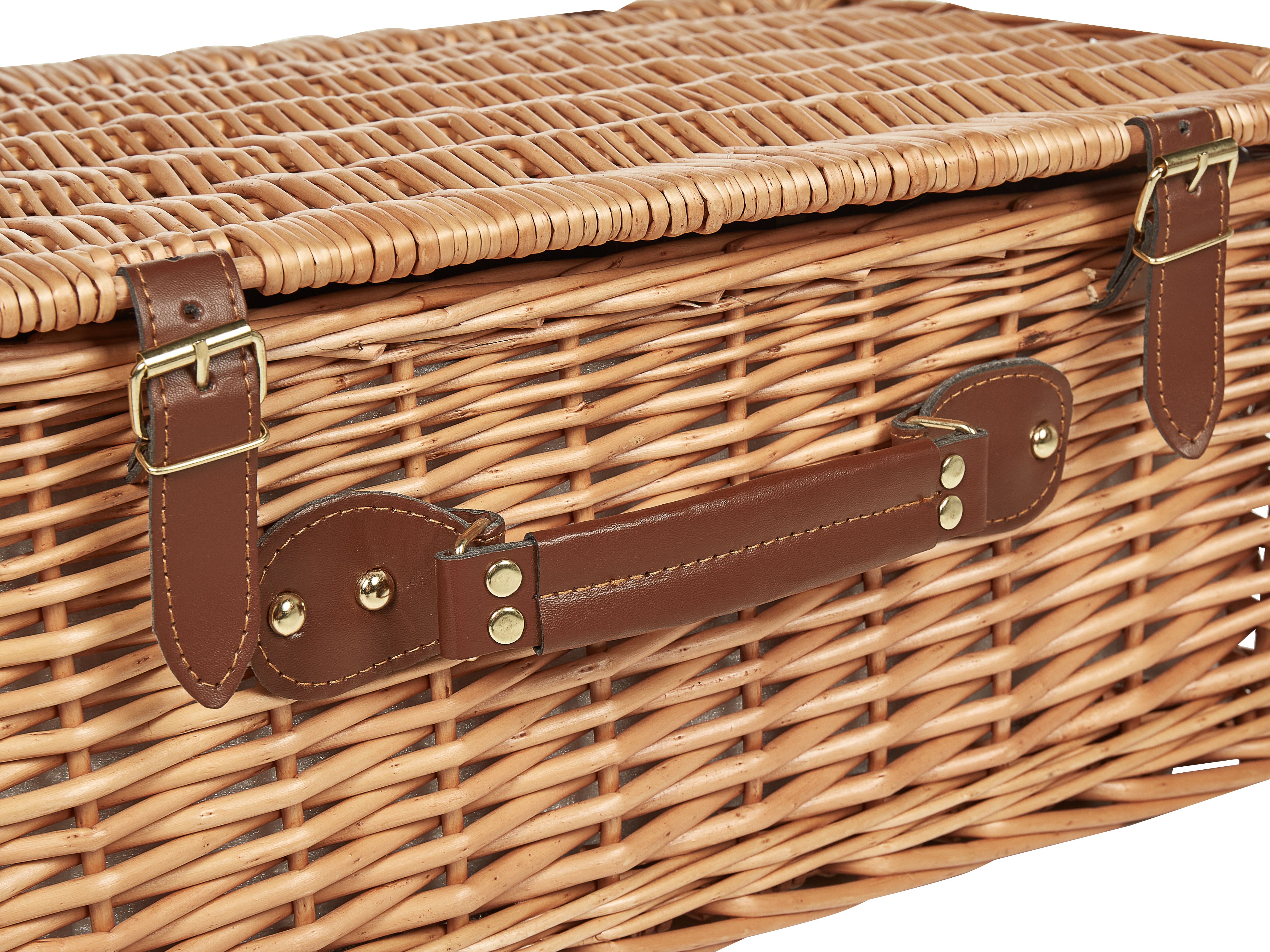 Cestino da picnic per 4 persone rattan naturale CREPES | Beliani.it