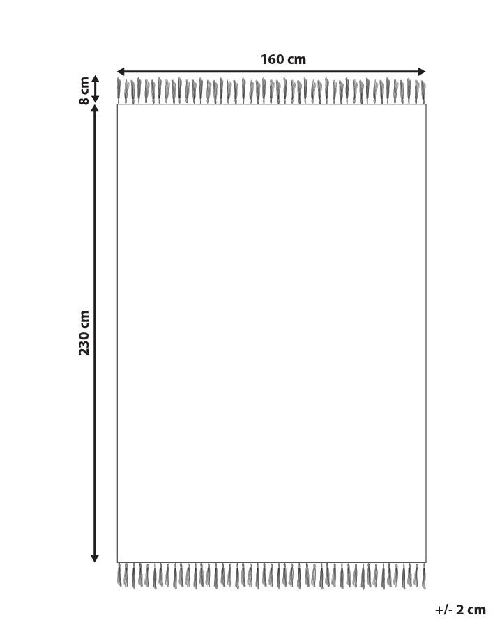 Szőnyeg SAZOO Bézs 160 x 230 cm | Beliani.hu