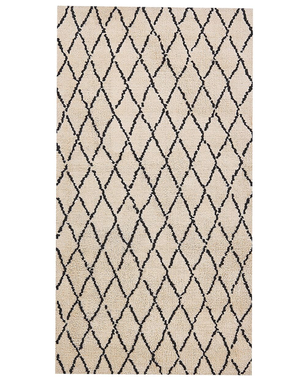 Area Rug 80 x 150 cm Beige and Black MIDYAT Beliani.pl