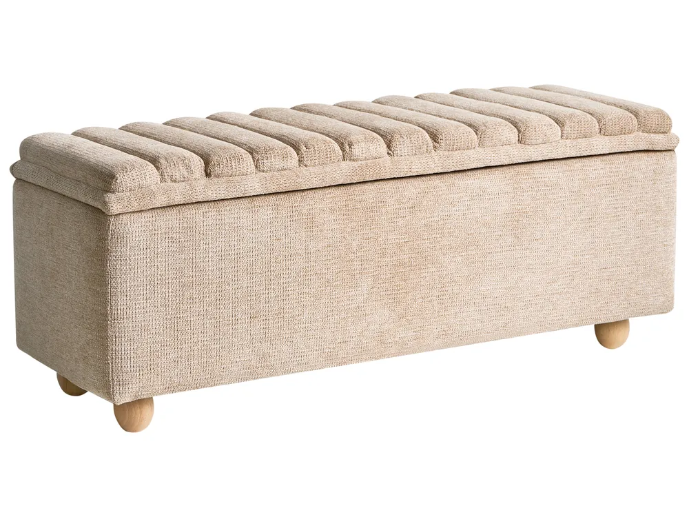 Storage Bench SALIDA Fabric Beige | Beliani.fi