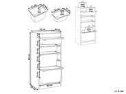 Kast 4 lades wit TOBIN | Beliani.nl