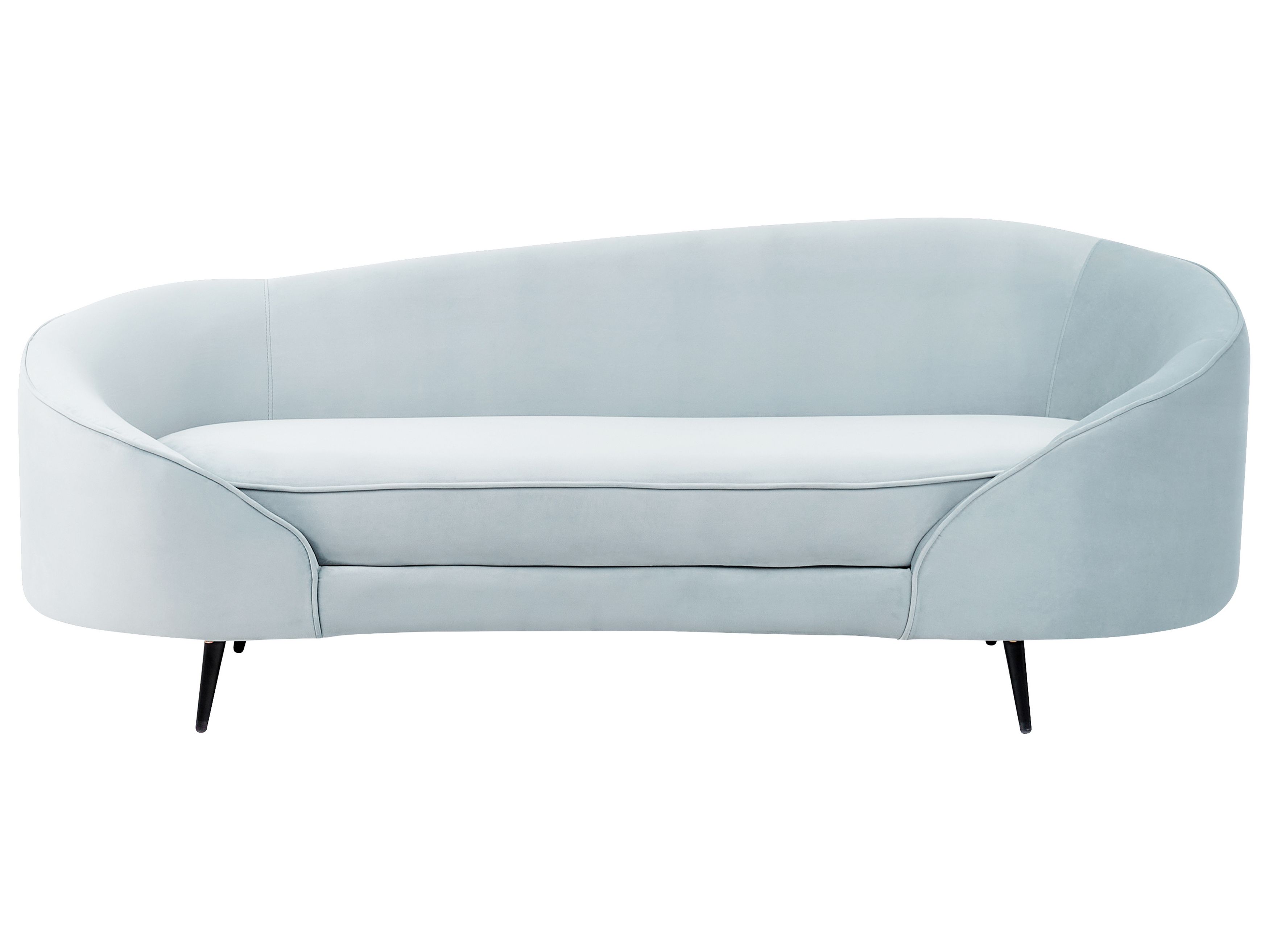 Velvet Sofa Light Blue SAVAR | Beliani.co.uk