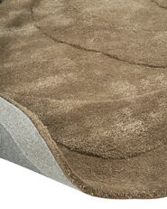 Rug KASBO Olive Green 160 x 160 cm Viscose | Beliani.co.uk