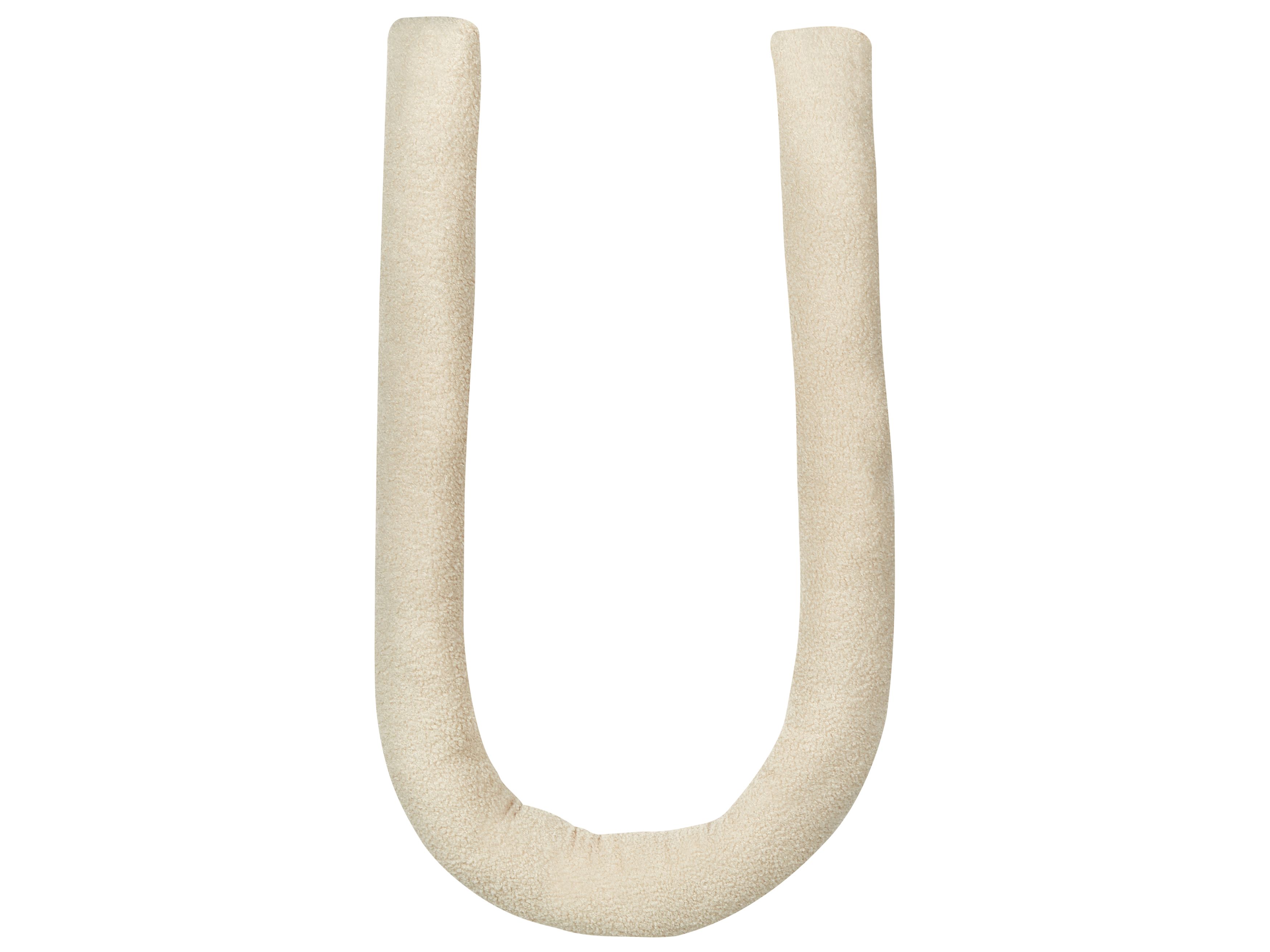 Set of 2 Teddy Cushions 172 x 14 cm Beige GLADIOLUS | Beliani.co.uk